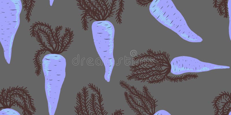 Texture Carrots. Cartoon Style. Hand Drawn Elements Stock Vector ...