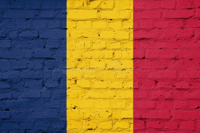 The texture of Chad flag. stock image. Image of material - 114650293