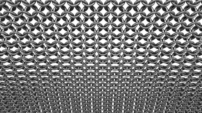 Part of a metal chain mail stock illustration. Illustration of gray ...