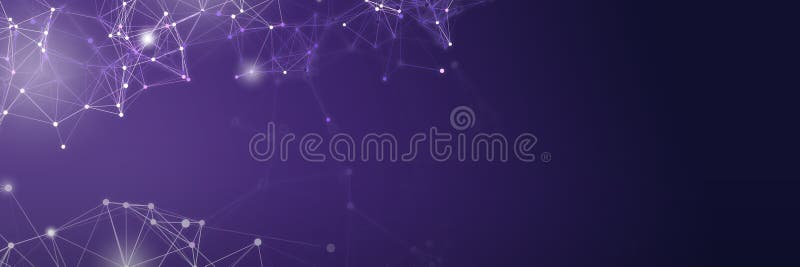 Texture Chaotic Communication Network. Pattern Connecting Line, Dot ...