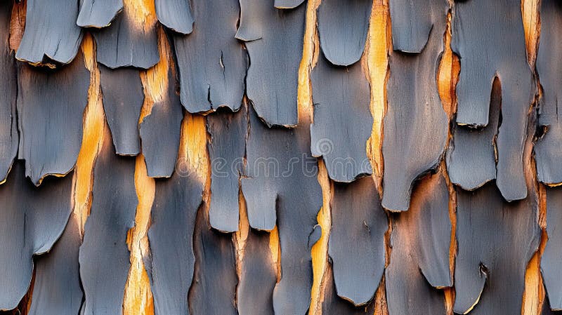 The Texture of Charred Tree Bark Features Deep Black and Brown Colors ...