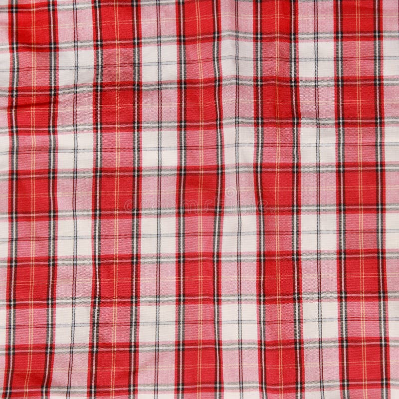Texture Of Checkered Picnic Blanket. Stock Photo - Image of weave ...