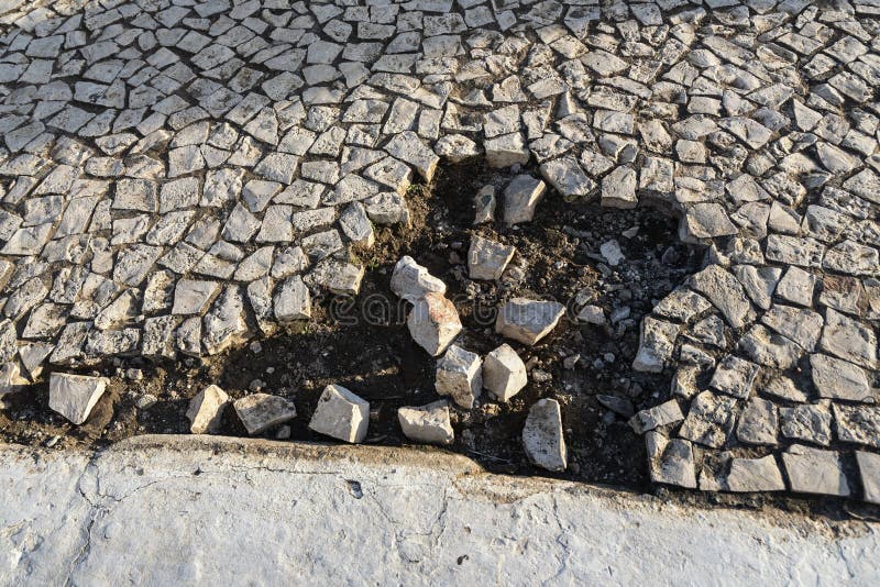 Texture of Checkered Stones in Geometric Shape on the Ground Stock ...
