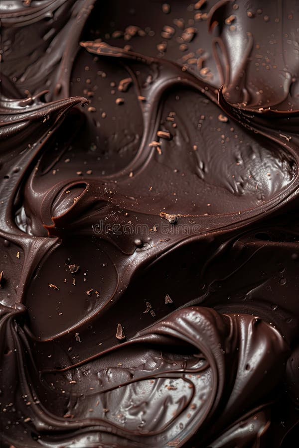 Texture of Chocolate Close-up Food. Selective Focus Stock Illustration ...