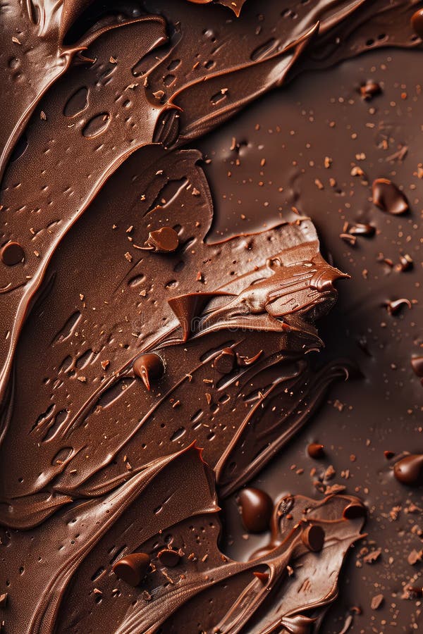 Texture of Chocolate Close-up Food. Selective Focus Stock Image - Image ...