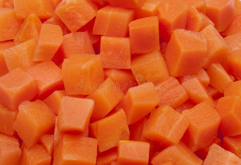 Of Texture of Chopped Carrot in Squares Stock Image - Image of green ...