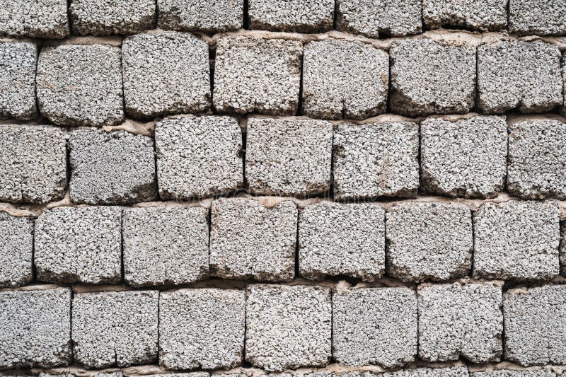The Texture of Cinder Blocks Stacked on Top of Each Other. Stock Photo ...