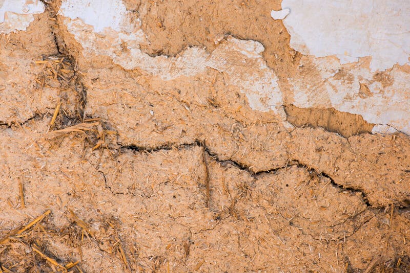 Wall with Clay Closeup. Wall Texture. Abstraction Stock Photo - Image ...