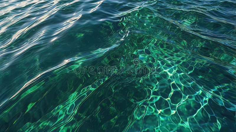Texture of Clean Water Surface with Ripples, Splashes. Abstract Nature ...