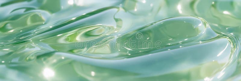 Texture of Clear Aloe Gel Featuring Smooth Surface and Light Refraction ...