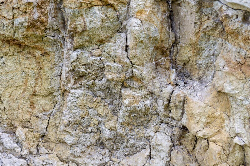 Texture of the Cliff Land of the Steep Sandy Coast Stock Photo - Image ...
