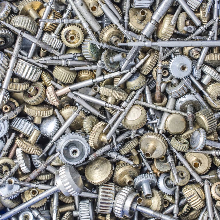 Texture of the Clockwork Heads Mechanical Watches Stock Image - Image ...