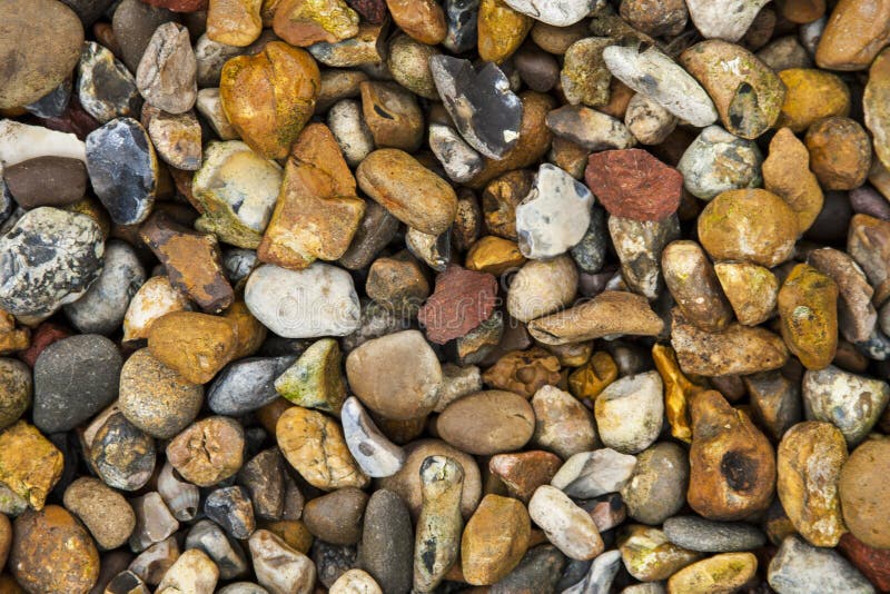 Texture: Close Up of Multi Colored Pebbles Rocks / Aggregate Background ...