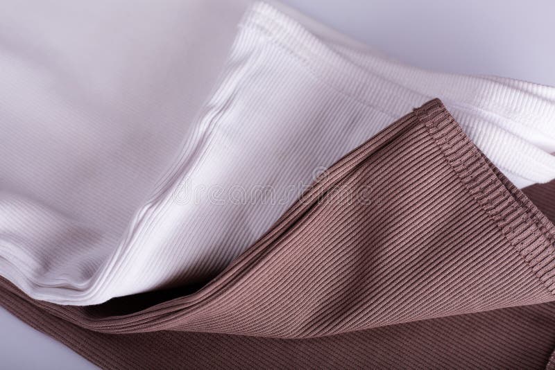 Clothing in a rib close up stock image. Image of mockup - 218063141