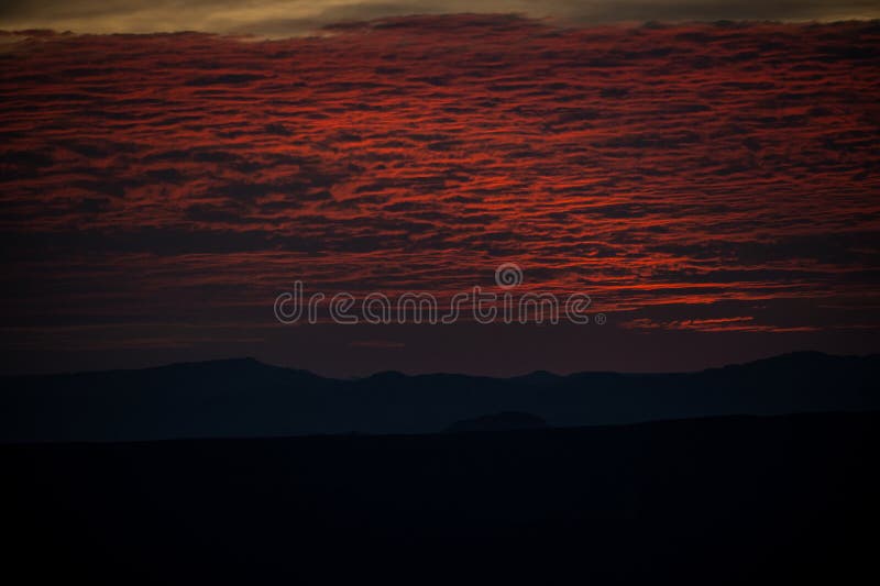 Texture of Clouds Over Mexico at Sunset Stock Image - Image of vibrant ...