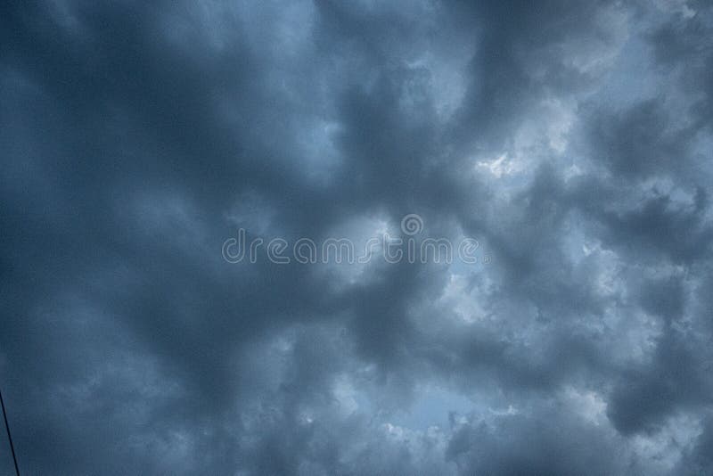 Texture of Cloudy Sky in Blue Color Stock Image - Image of outdoors ...