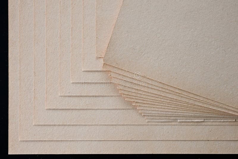 The Texture of Coarse Paper, a Bundle of Cardboard Stock Image - Image ...