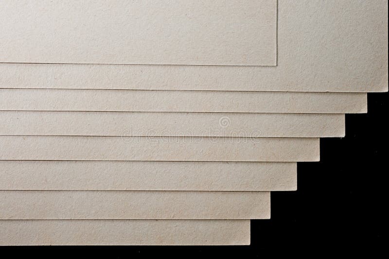 The Texture of Coarse Paper, a Bundle of Cardboard Stock Photo - Image ...