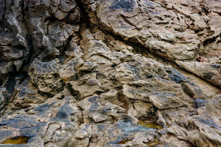 Texture of Coastal Old Stone. Rock Wallpaper. Stock Photo - Image of ...