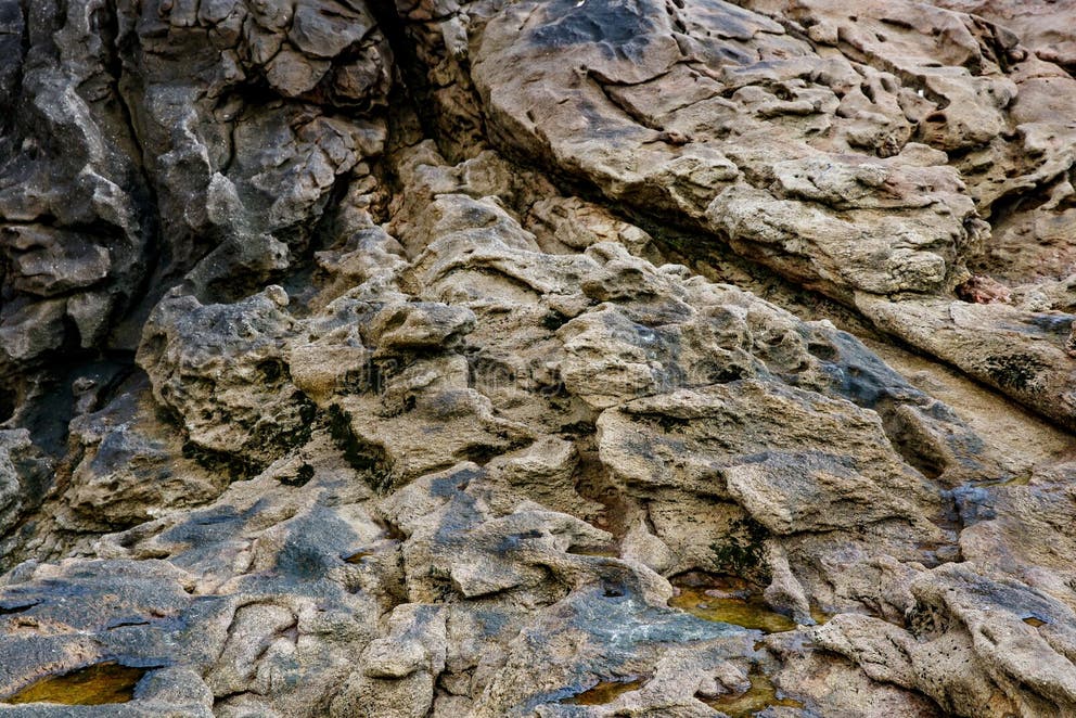Texture of Coastal Old Stone. Rock Wallpaper. Stock Photo - Image of ...