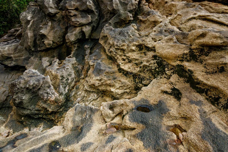 Texture of Coastal Old Stone. Rock Wallpaper. Stock Image - Image of ...