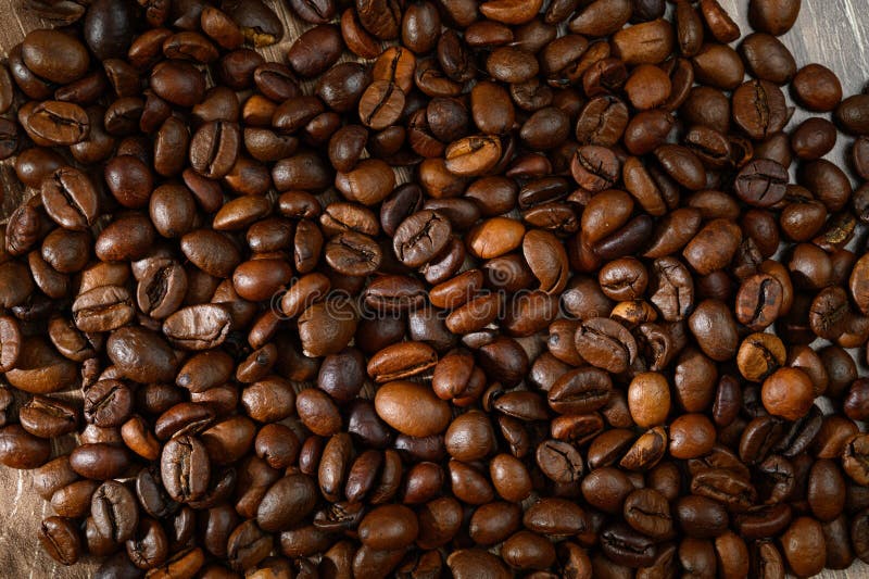 Texture of Coffee Beans , Coffee Beans Background Stock Image - Image ...
