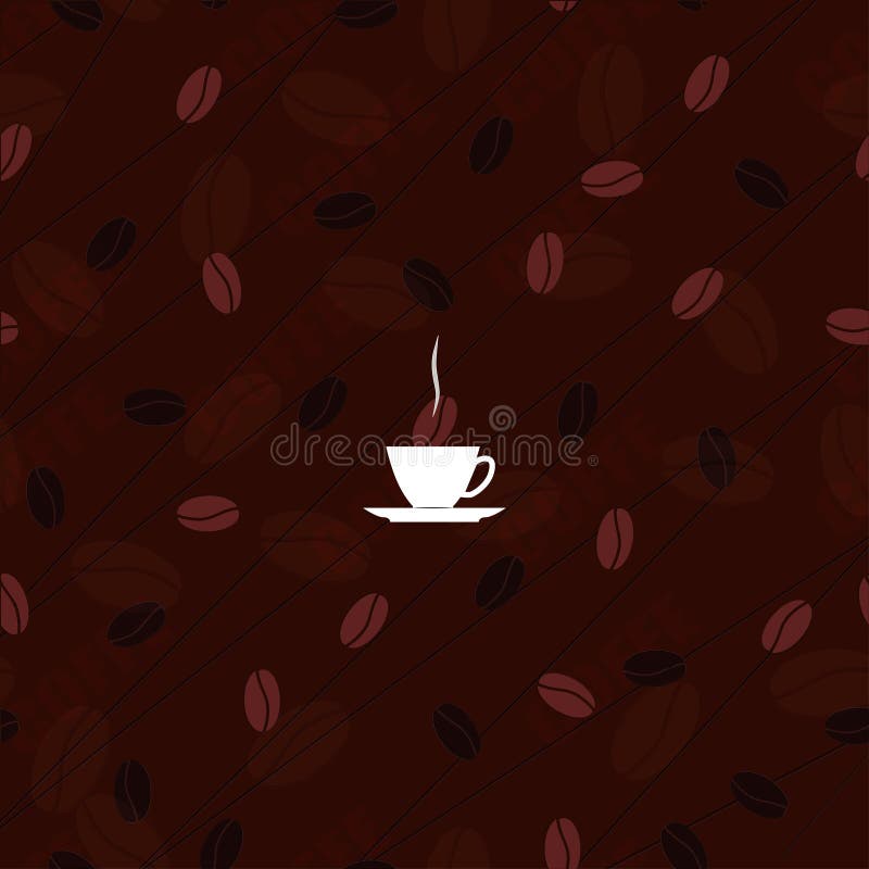 Texture coffee stock vector. Illustration of pattern - 40952575