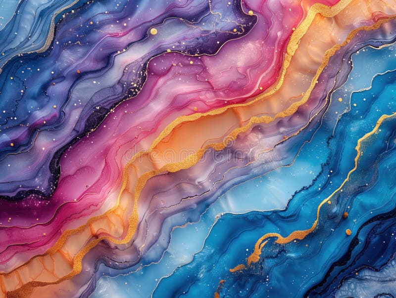 Texture Color Abstract Background Pattern Art Paint Liquid Blue Effect ...