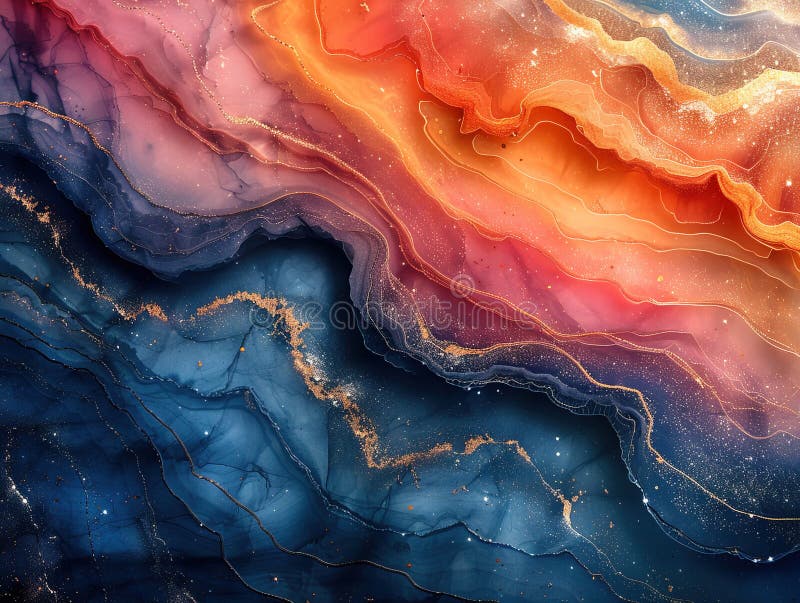 Texture Color Abstract Background Pattern Art Paint Liquid Blue Effect ...