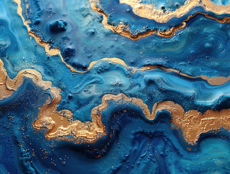 Texture Color Abstract Background Pattern Art Paint Liquid Blue Effect ...