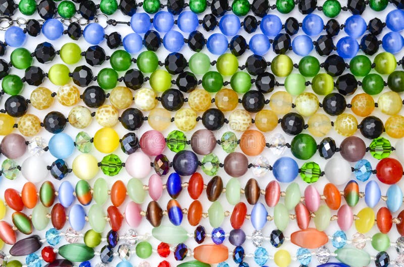Texture of color beads stock photo. Image of abstract - 206747366