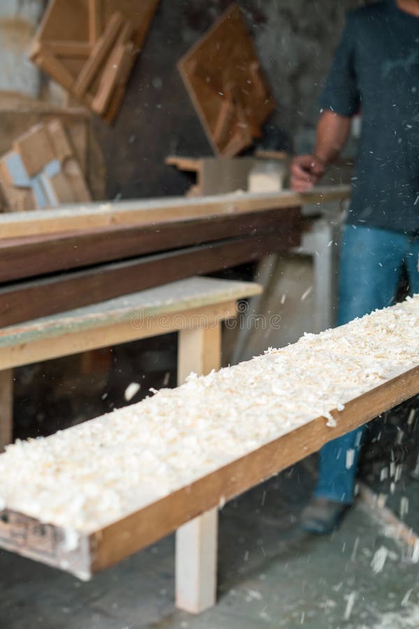 Texture of Color Wood Dust Sparks Over the Wood Plank Stock Image ...