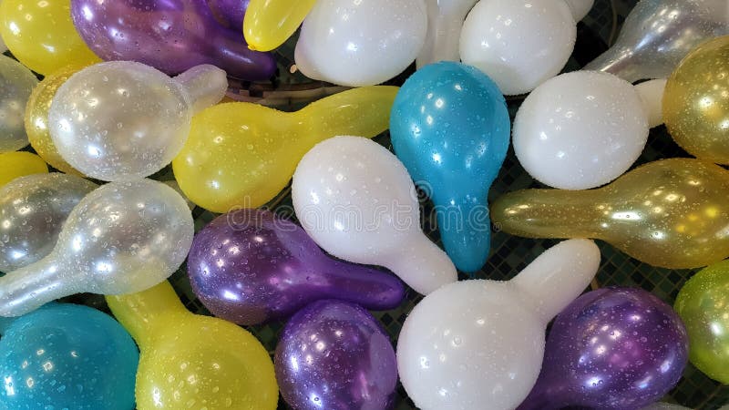 Texture of Colored Balloons in the Pool Stock Image - Image of birthday ...
