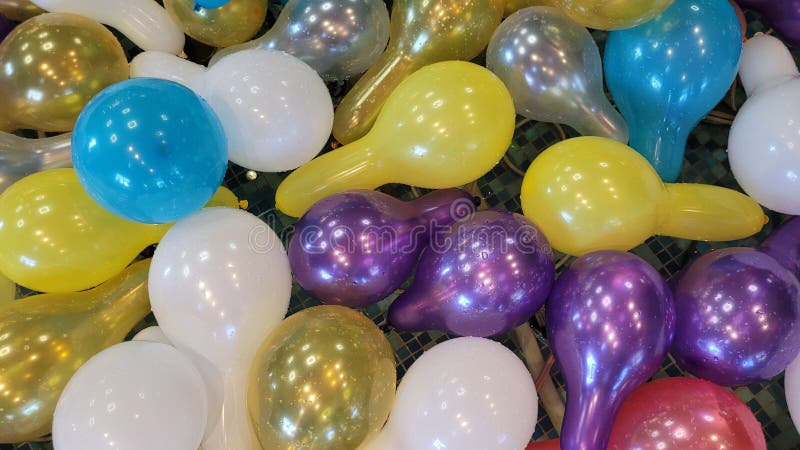 Texture of Colored Balloons in the Pool Stock Photo - Image of party ...