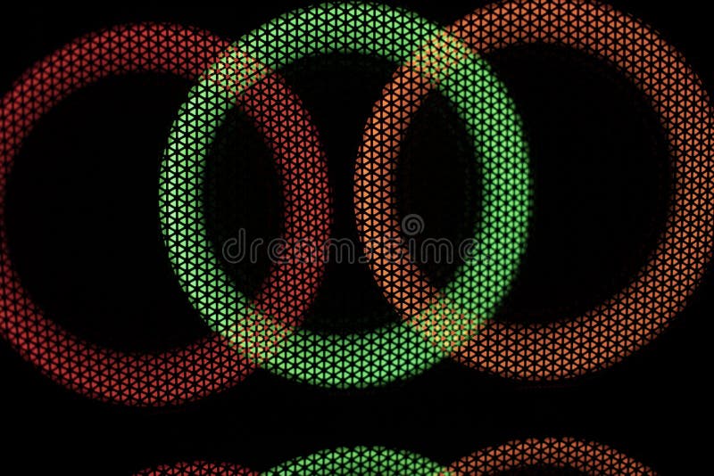 Texture Colored Circles. Light and Music in Dark Stock Image - Image of ...