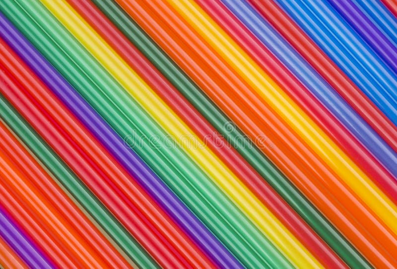 Texture of Colored Cocktail Sticks. Obliquely Stripe Color Stock Photo ...