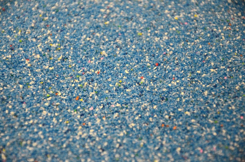 Texture of a Colored Granular Sand Close Up. Blue Grains Stock Image ...