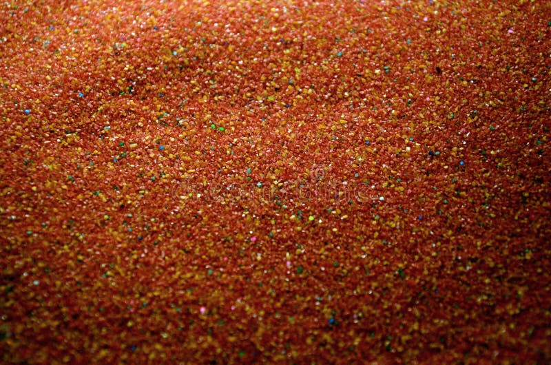 Texture of a Colored Granular Sand Close Up. Red Grains Stock Photo ...