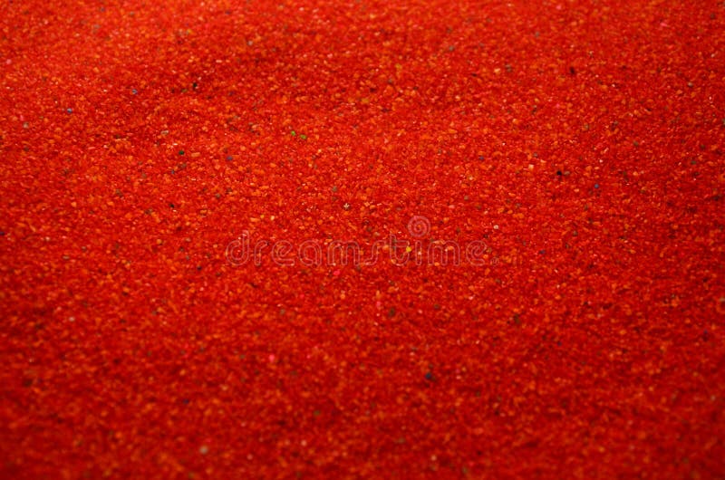Texture of a Colored Granular Sand Close Up. Red Grains Stock Image ...