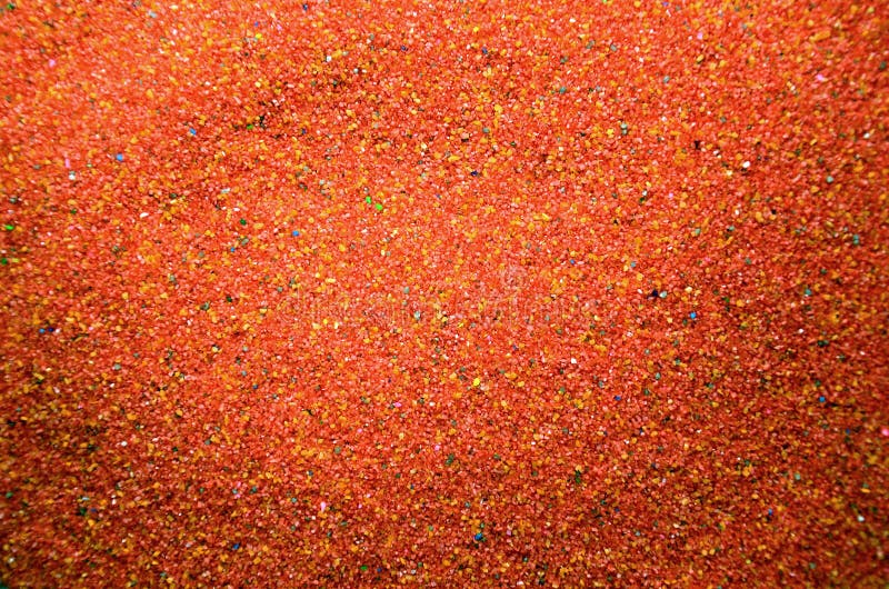 Texture of a Colored Granular Sand Close Up. Red Grains Stock Image ...