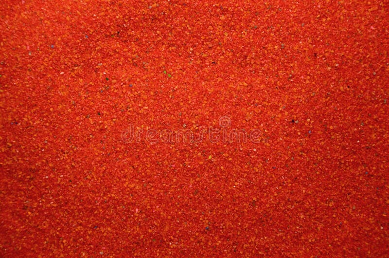 Texture of a Colored Granular Sand Close Up. Red Grains Stock Image ...