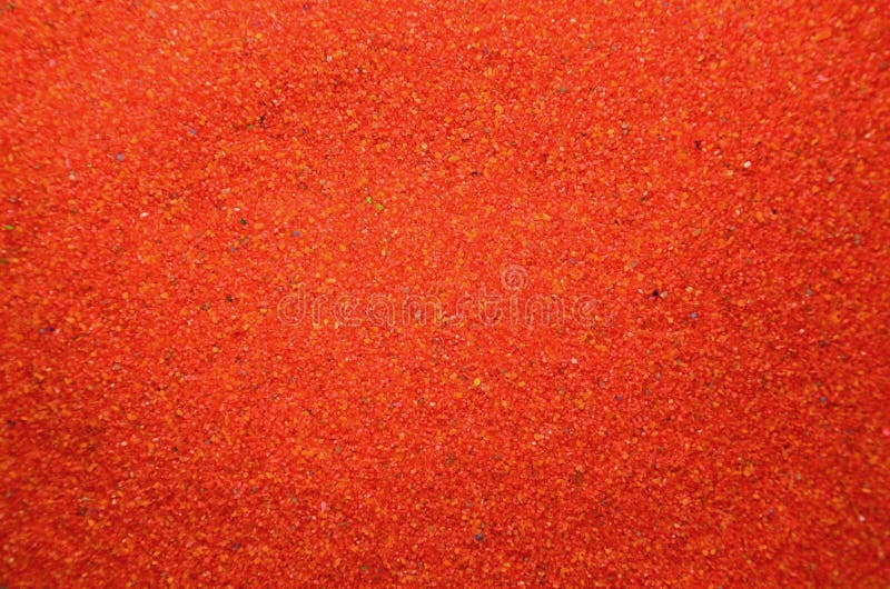 Texture of a Colored Granular Sand Close Up. Red Grains Stock Image ...
