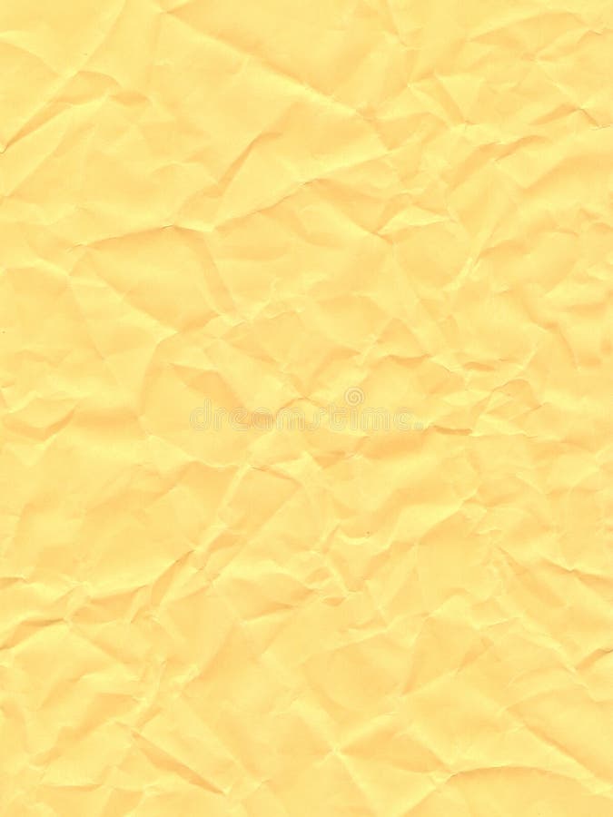 Texture of Colored Paper, Light Ocher Crumpled Sheet of Paper Stock ...