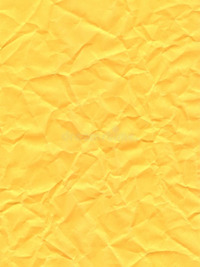 Texture of Colored Paper, Ocher Crumpled Sheet of Paper Stock Photo ...