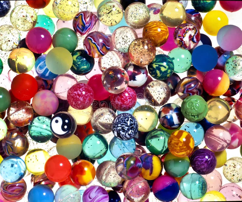 Texture of Colored Rubber Balls Stock Photo - Image of yellow ...