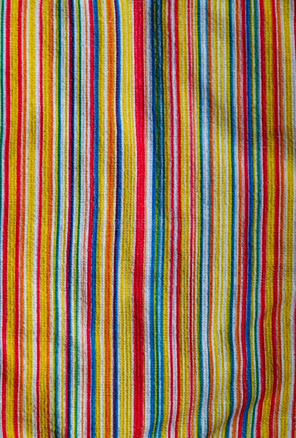 Bright Striped Rainbow Design Fabric Texture Stock Image - Image of ...