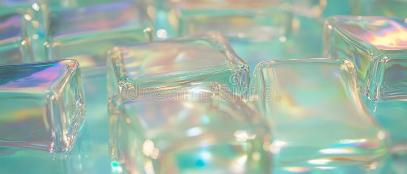 Texture and Colors of Translucent Glass Bricks Arranged on a Smooth ...