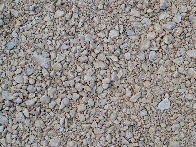 Texture of Compacted Rubble of Beige Color at the Site of Road ...