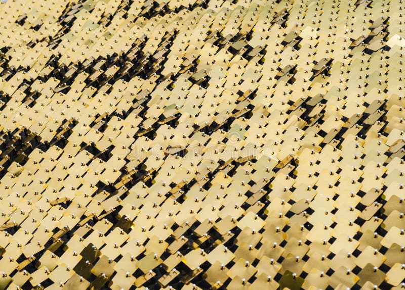 A Texture Composed of Squares of Gold Foil. Stock Photo - Image of ...