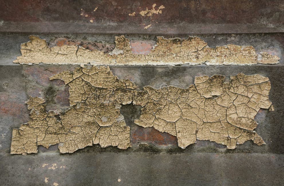 Texture / Compositing: Flaking, Peeling Cream Paint on Stone. 14 Stock ...